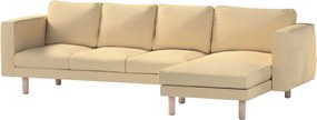 Potah na pohovku IKEA Norsborg 4-místná se šezlongem barva béžová látka lesklé, pletený vzor