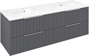 Sapho Cirasa - Umyvadlová skříňka Strip 140x52x46 cm, 4x zásuvka, carina CR141-4141S-21