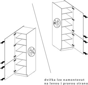 Levná kuchyňská linka EKO WHITE | 240 cm | bílá mat