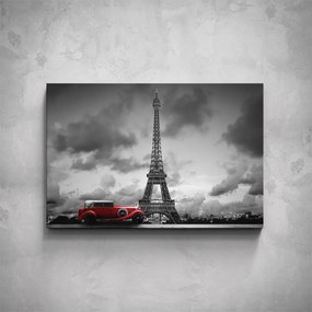 Obraz - Eiffelova Věž s autem - PopyDesign