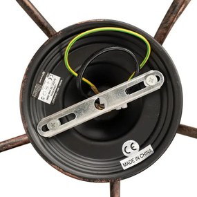 Brilagi - Tiffany vitrážový přisazený lustr MIRABELLA 8xE27/60W/230V pr. 68 cm