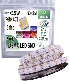 Led páska Premium Rgb+cct 5v1 5 m Teplá Studená 24V Rgbcct