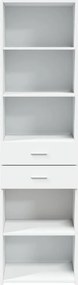 Skříň highboard bílá 50 x 42,5 x 185 cm kompozitní dřevo 3281455