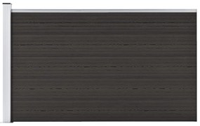 Plotový dílec WPC 175 x 105 cm černý 148976