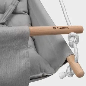 Tulano Hop 40 šedo-bílá / dětská houpačka / Nosnost až 60 kg
