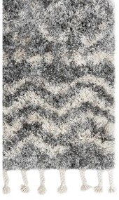 Kusový koberec shaggy Alsea šedý 140x200cm
