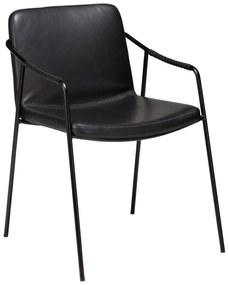 OnaDnes -20% ​​​​​Dan-Form Černá koženková jídelní židle DAN-FORM Boto