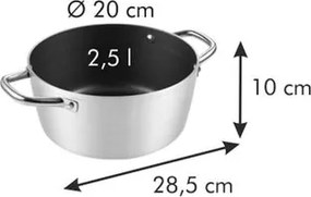 TESCOMA Kastrol  GrandCHEF ø 20 cm, 2,5 l