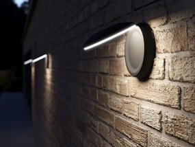PANLUX Venkovní nástěnné LED svítidlo CENTRO V výklopné 6W, šedá