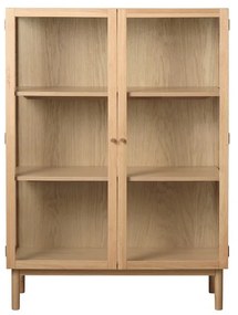 Designová vitrína Dallan 140 cm přírodní dub