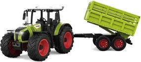 WIKY Traktor Claas s přívěsem zelená / 1:24 / 2,4 GHz / se světlem / U