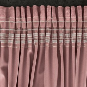 ZATEMŇOVACÍ ZÁVĚS NA PÁSCE ROSA 140X270 CM TMAVĚŘŮŽOVÁ