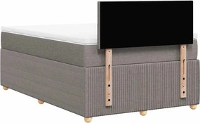 Box spring postel s matrací taupe 120x190 cm textil 3287392