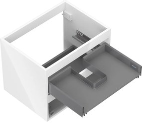 Mexen Box-A, závěsná skříňka 60 cm, 2 zásuvky, bílá lesklá, 91AX0-0600-470-2-00