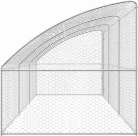 Psí kennel 3 ks Stříbrná 6 x 2 x 2 m Pozinkovaná ocel 3368337