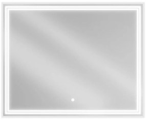 Mexen Taco, LED koupelnové zrcadlo s podsvícením 100 x 80 cm, 6000K, ochrana proti zamlžování, 9805-100-080-611-00
