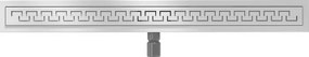 Mexen Flat nerezový sprchový žlab 90 cm vzor M15, 1024090-15