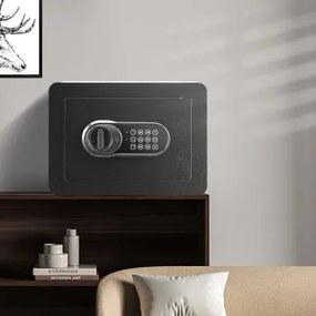 Trezor, 14,2 l, domácí trezor, ocelový bezpečnostní trezor s digitální klávesnicí