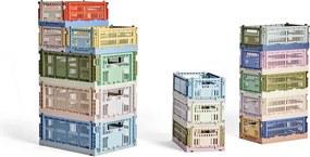 Úložný box Crate Mix Colour Dusty Blue S HAY