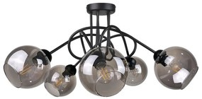 Keter Lighting Přisazený lustr RIN 5xE27/60W/230V černá NA0238