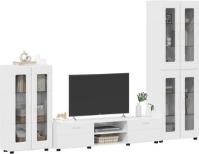Sestava TV skříněk FLORIN 3 ks Vysoce lesklá bílá 3397958