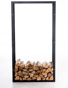 Stojan na dřevo ke krbu Tretten II | 100x60x25 cm