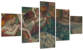 Obraz - Edgar Degas, Four Dancers, reprodukce (125x70 cm)