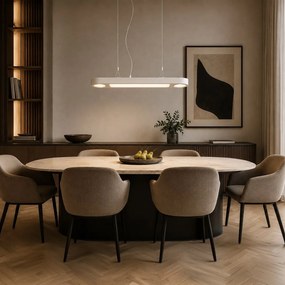 Závěsné svítidlo Luce, 1x bílé kovové stínítko, w