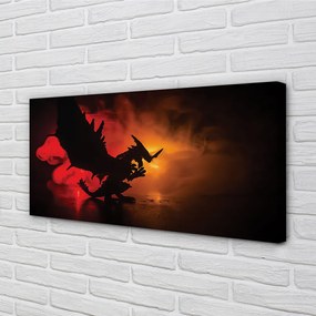 Obrazy na plátně Černý drak mraky 100x50 cm