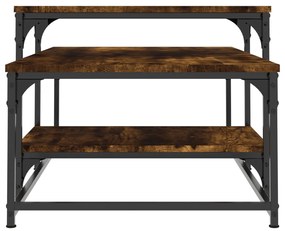 Konferenční stolek kouřový dub 102x60x45 cm kompozitní dřevo - Default Title
