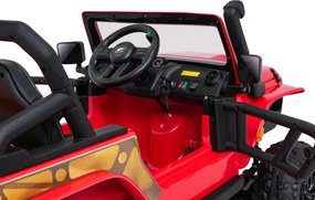 Elektrické autíčko Jeep Monster červené