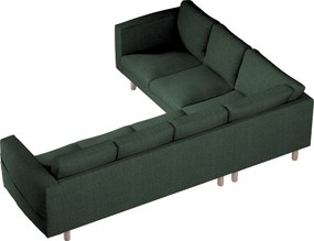 Potah na pohovku IKEA Norsborg rohová 5-místná barva zelená látka pletený vzor