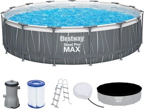 BESTWAY Steel Pro Max Bazén 457 x 107 cm, kartušová filtrace 561GD