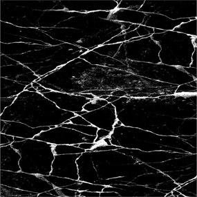 Koberec Black Marble 80x150 cm černý