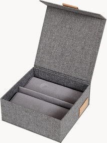 Skladovací box na hodinky z lnu Premium