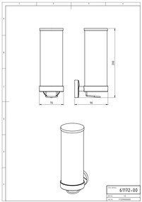 Novaservis - Zásobník na kosmetické tampony sklo Metalia 11 chrom, 0172,0