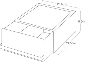 Černá krabička na čaj Tower – YAMAZAKI
