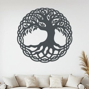dřevo života Dřevěný strom NIAMH Zvolte rozměr (cm): 80, Zvolte barvu dekoru: Antracitová