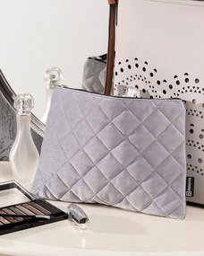 Pouzdro na tablet Velvet barva šedá látka lesklé, sametová