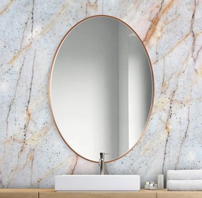 Zrcadlo Scandi Slim Owal Copper Rozměr: 60 x 90 cm