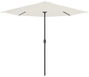 Půlkruhový slunečník 300x150 cm Dekorhome Šedohnědá taupe