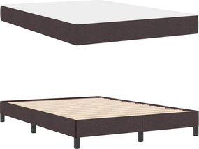 Postel s boxspringem Tmavě hnědá 160 x 200 cm textil 3398503