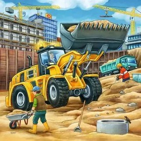 Ravensburger Velké stroje / 3x49 dílků / od 5 let