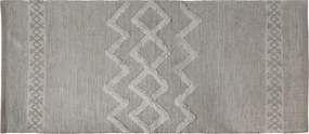 Béžový bavlněný koberec s ornamenty Rug pattern - 70*150 cm