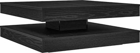 Konferenční stolek otočný o 360º černý dub 90x90x34,5 cm 3321352