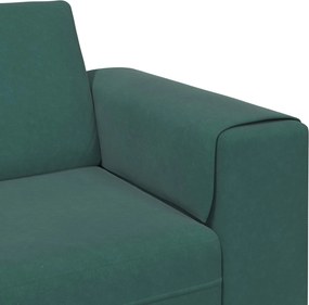 Pohovka do obývacího pokoje 3 ks Tmavě zelená 3335124