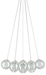 Lodes Random Cloud 14 ø23, závěsné svítidlo LED 14 x 5W 2700K, čiré sklo, rozměr 103x91cm