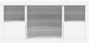 Příborník s LED osvětlením bílý 142,5 x 37 x 67 cm 3209086