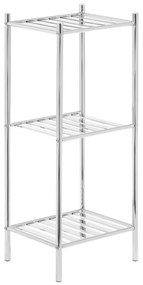 Koupelnový regál ve stříbrné barvě 33x78 cm – Premier Housewares
