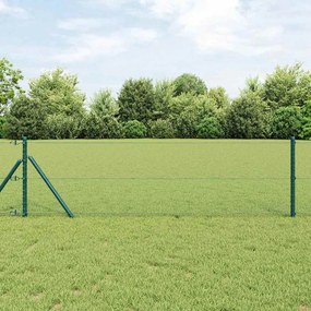 Hexagonální kotvení plotu 10 x 0,6 m Ocel potažená PVC Zelená 3352628